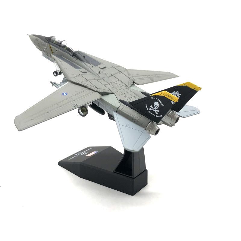 1:100 Diecast Model Toy F-14 Tomcat Super Flanker Jet Fighter Aircraft ...