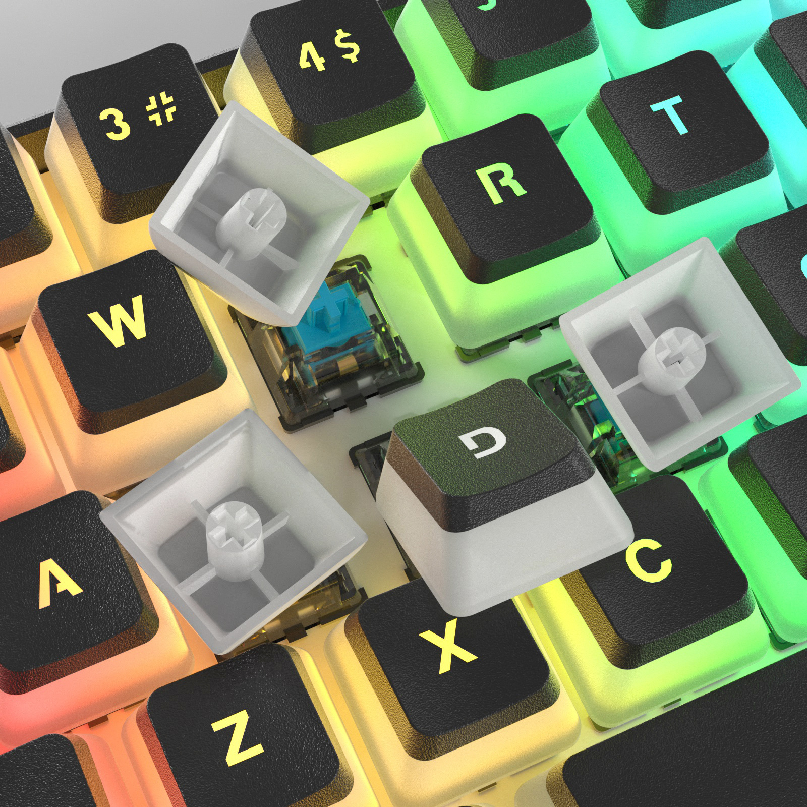 Купить Клавиатура Unbranded 60% GK61 Mechanical Gaming Keyboard 61 Keys ...